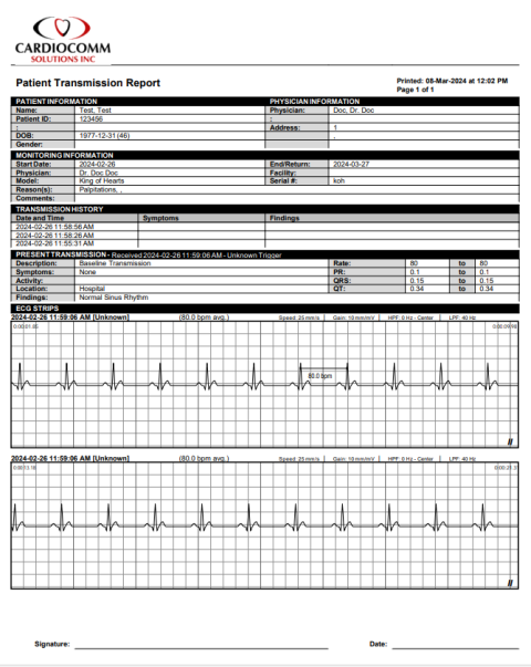 ECG Device For Physicians - FDA Approved - CardioComm Solutions
